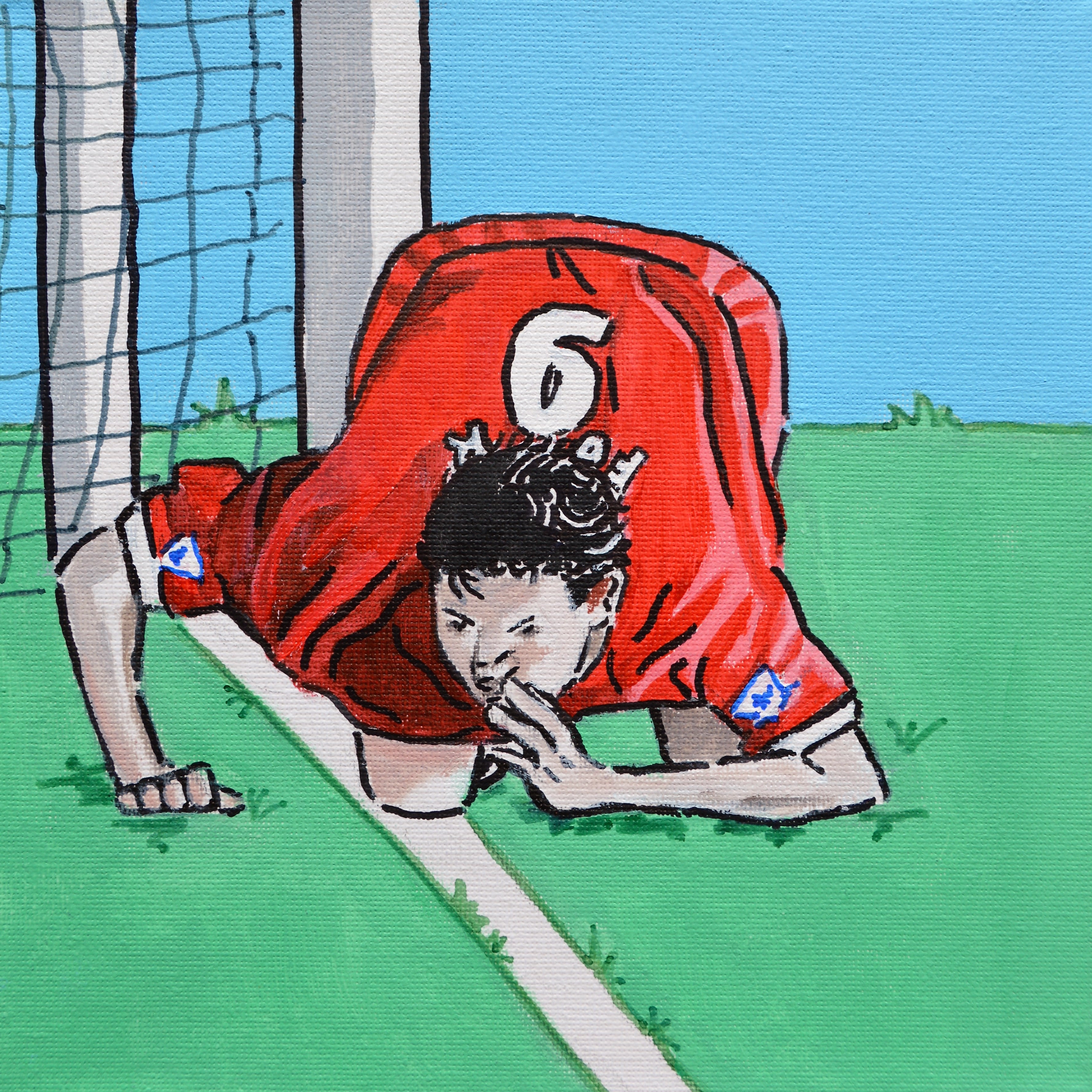 'Linesman' - Robbie Fowler - Art Print – Charlie Adrian